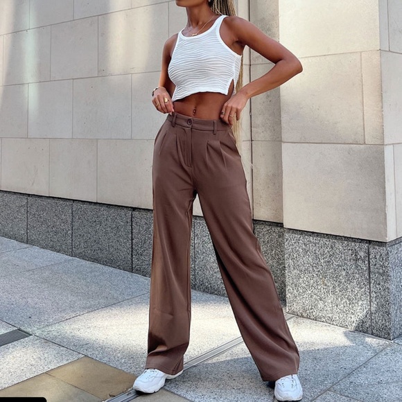 Princess Polly | Pants & Jumpsuits | Princess Polly Archer Pants Brown ...
